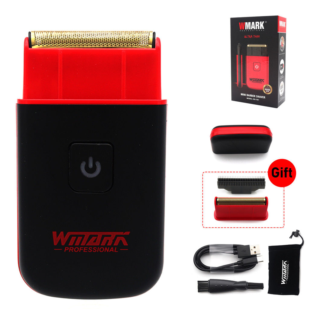 WMARK NG-7901 เครื่องโกนหนวดผู้ชาย 8800RPM โลหะเต็มรูปแบบมินิไร้สาย USB ...
