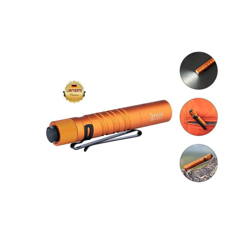 [Limited] Olight i3T EOS Orange ไฟฉายพกพาขนาดเล็ก ถ่านAAA 1ก้อน สว่าง ...