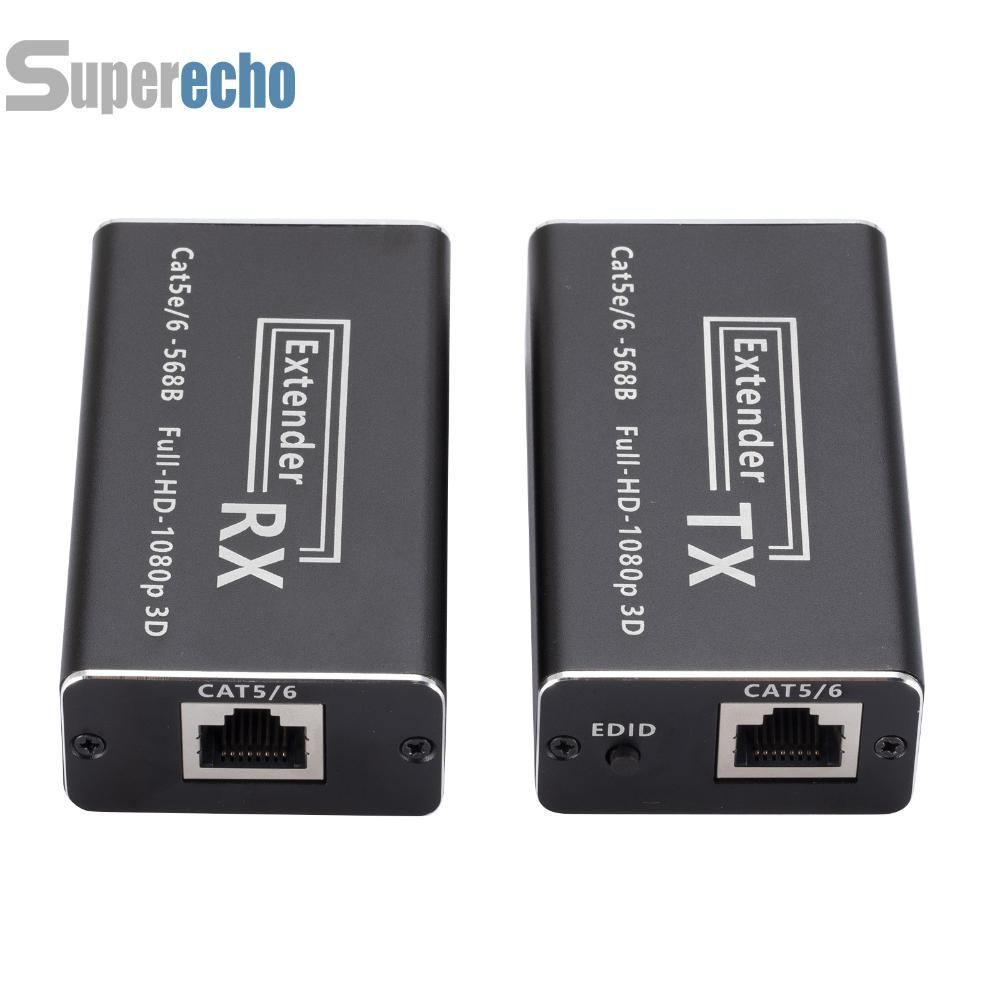 60m 1080P Network Extender โดย CAT5e CAT6 LAN Extensor Transmitter ...