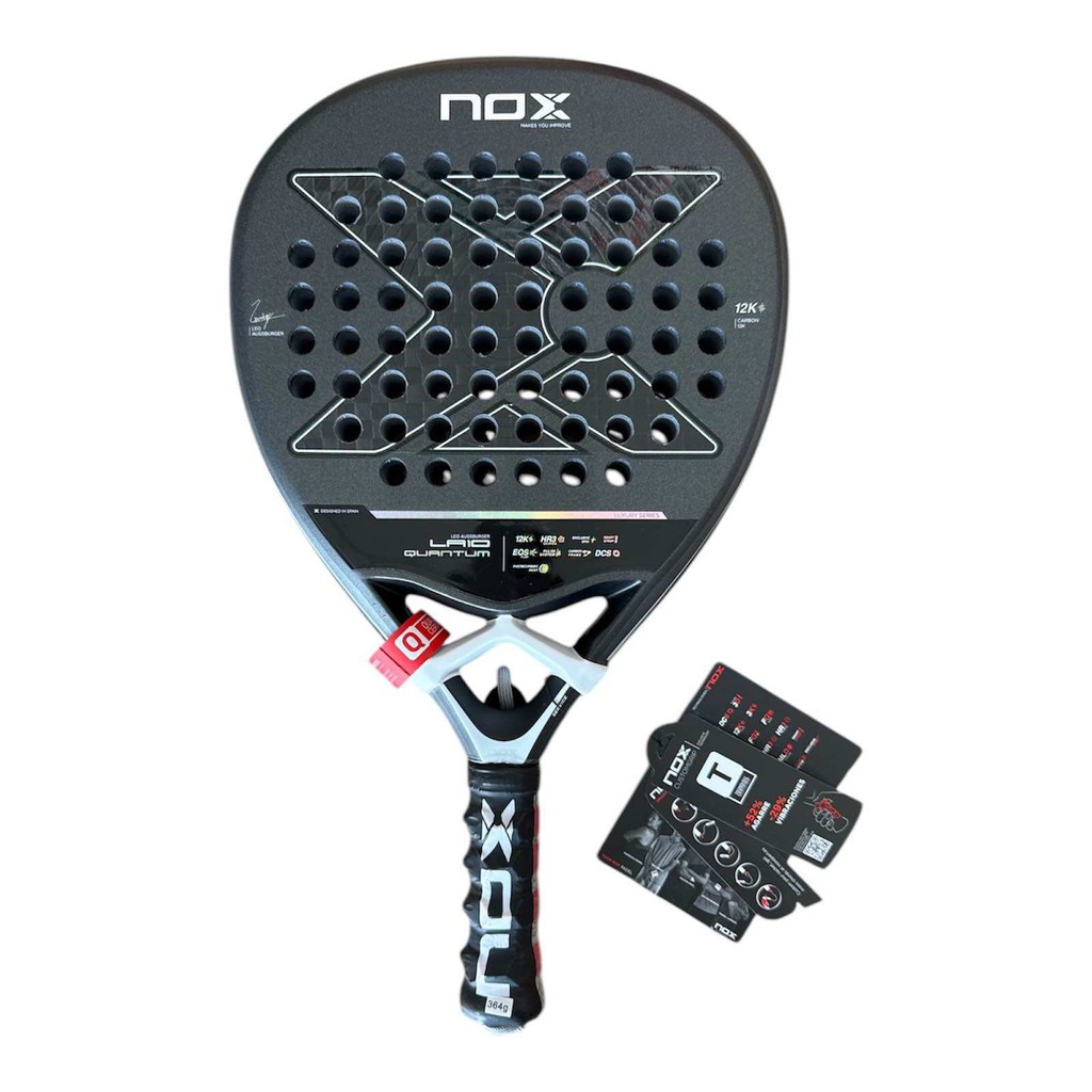 ไม้พาเดล Padel Racket NOX LA10 QUANTUM 12K By Leo Augsburger ของแท้ ...