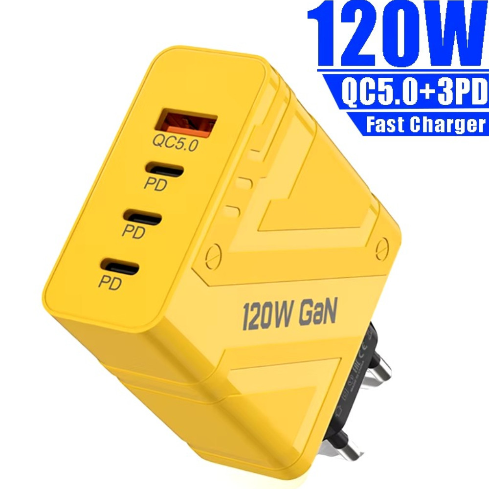 Universal 120W QC5.0 USB Type C 4 พอร์ตชาร์จโทรศัพท์อย่างรวดเร็ว - ติด ...