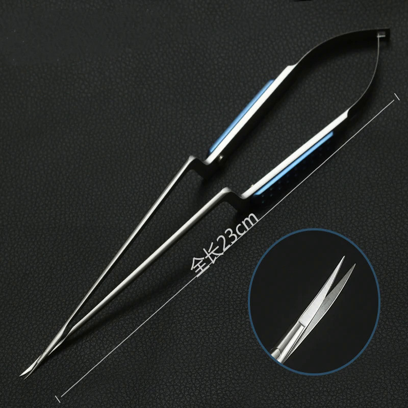 Stainless steel gun-shaped scissors tool extracerebral neurosurgery ...