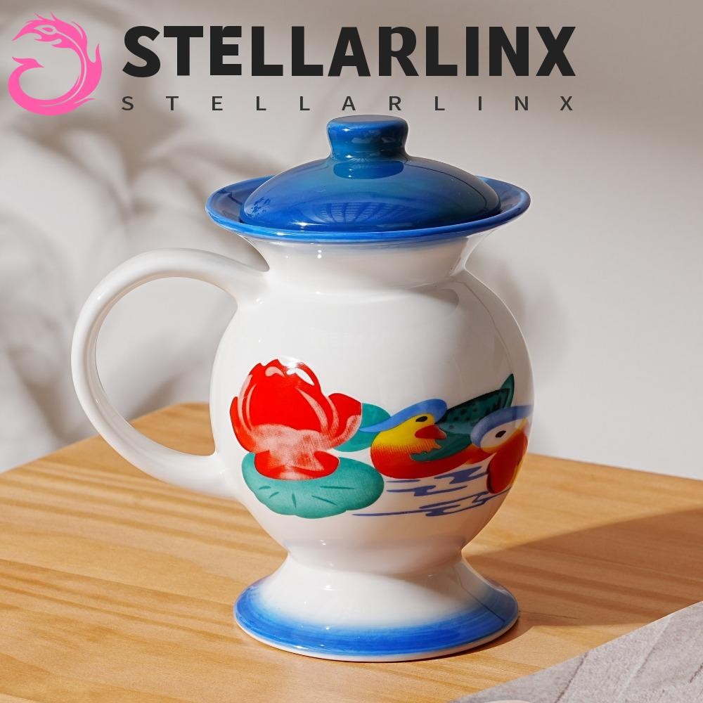 สเตลล่าrlix ห้องหม้อแก้ว,ถ้วยปากแตรเซรามิกสไตล์จีน,ส่วนบุคคล350มิลลิลิตรย้อนยุคเป็ดแมนดารินแบบ ...