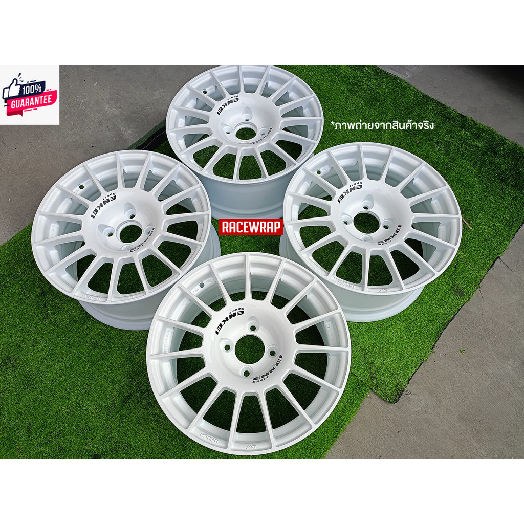 สติกเกอร์ติดล้อ ENKEI RCT4 ติดล้อขอ 15 16 17 ENKEI DECAL WHEELS สติกเก ...