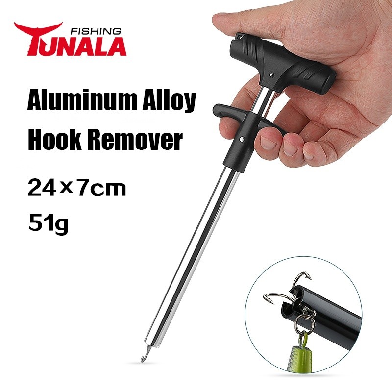 Tunala อลูมิเนียมอัลลอยด์แบบพกพา T ประเภท Remover Luya Hook Remover ...