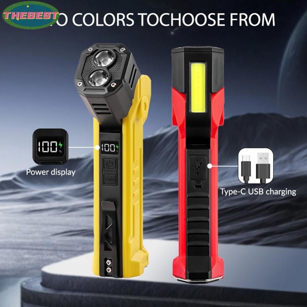 Water Resistant LED Torch with Adjustable Angle and Dual Light ...