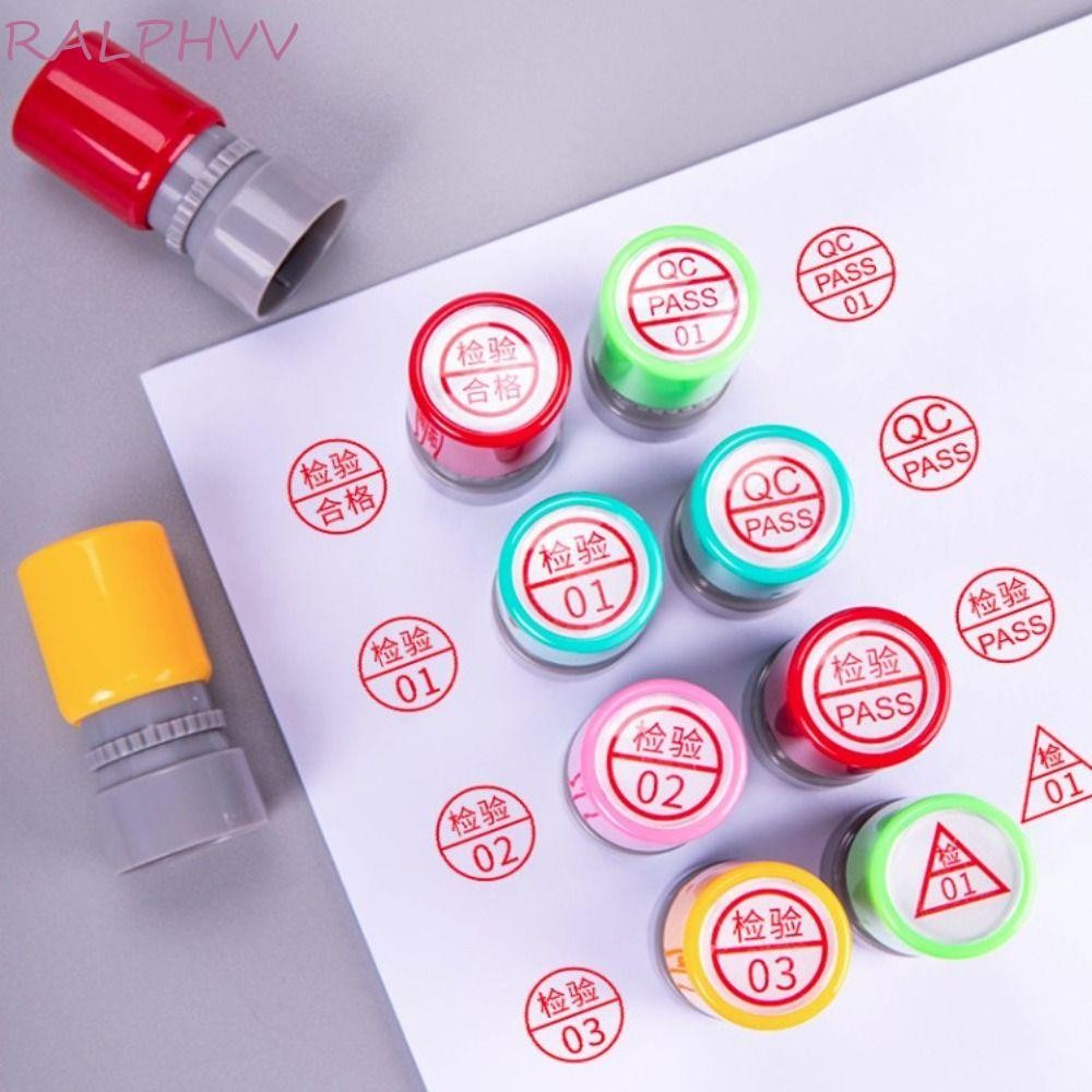 Ralphv QA QC Inspect Stamp, Self-Inking แกะสลักคุณภาพ PASS Stamp ...