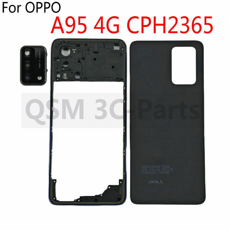 ฝาหลังที่อยู่อาศัยกรณีกรอบกลางพร้อมการเปลี่ยนปุ่มด้านข้างสําหรับ OPPO ...