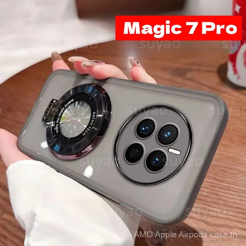 สำหรับเคสโทรศัพท์ Honor Magic 7 Pro 7Pro 6 5 ที่มีขาตั้งแม่เหล็ก เคส Magic7Pro Magic6Pro 6Pro ...