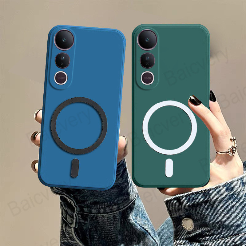 สําหรับ VIVO V50 Lite 5G 4G V2441 Pro สีสัน Matte ฝาหลังพร้อมสติกเกอร์ ...