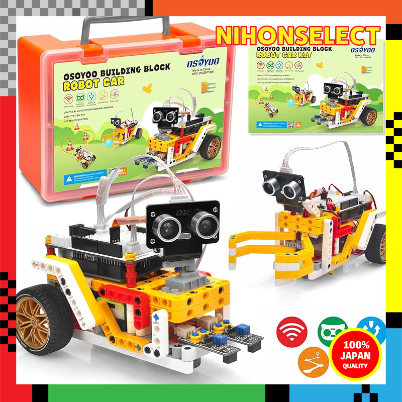 OSOYOO Block Programming Robot STEM Educational Toy WiFi IoT AI Technology Compatible Project ...