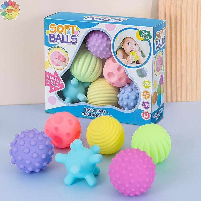 GOGO 6 ชิ้นของเล่นเด็ก Sensory Balls สําหรับเด็ก Textured Hand Touch ...