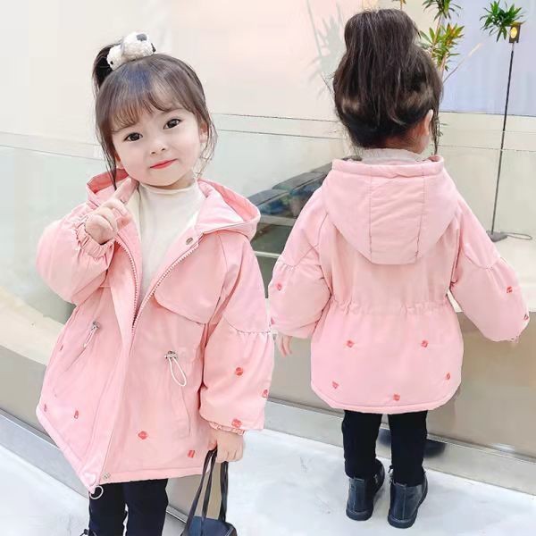 เด็กสาวฤดูหนาวเสื้อผ้าเสื้อเด็กหนาเสื้อคลุมใหม่ g irls 'ขนแกะด้านบน T ...