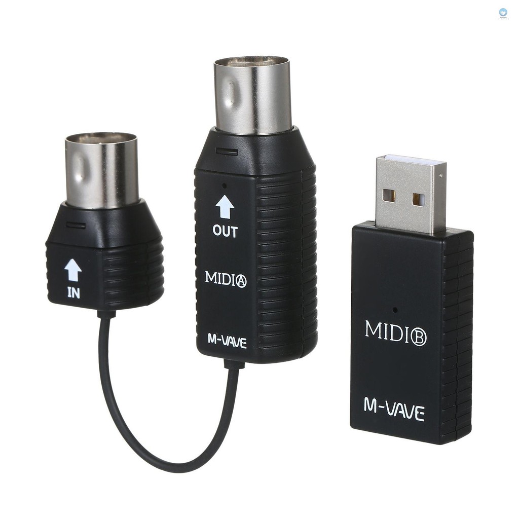 M-vave MS1 ระบบส่งสัญญาณไร้สายขนาดเล็กระบบ MIDI อะแดปเตอร์ไร้สาย Plug ...