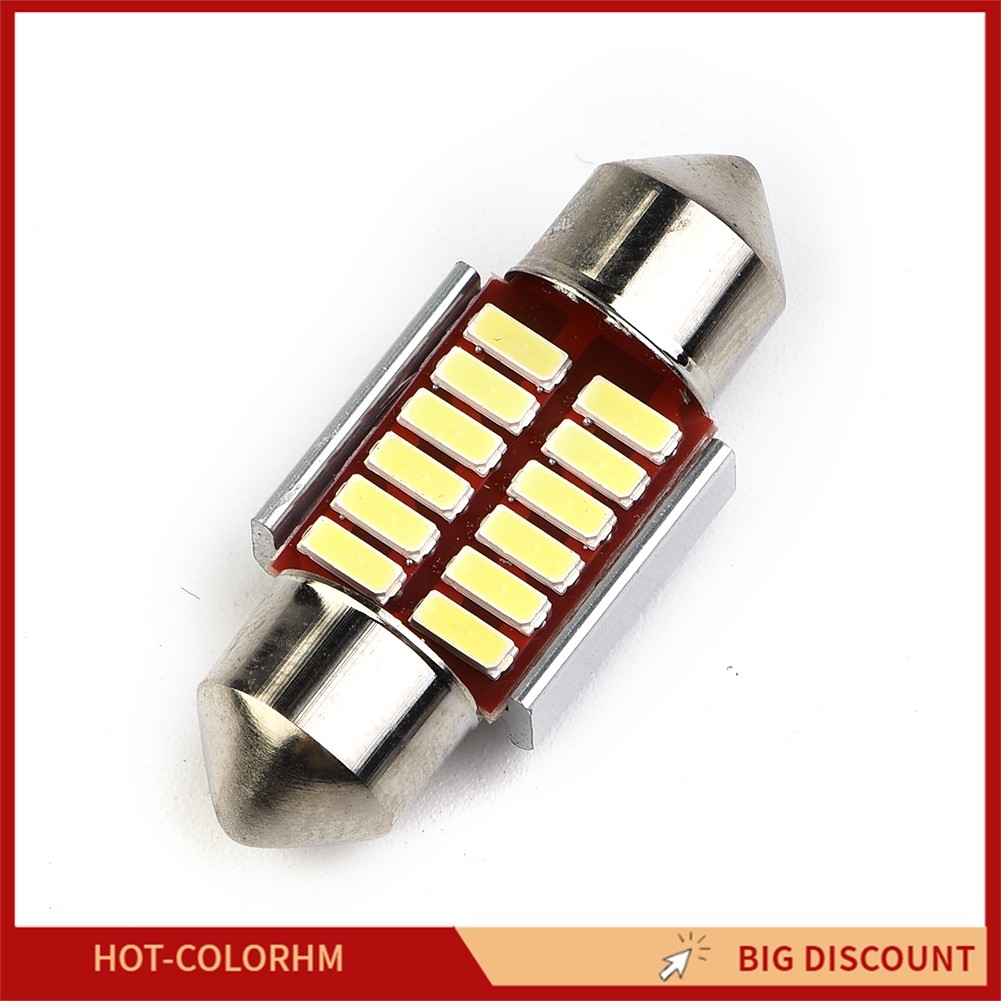 [CH] หลอดไฟ LED 31 มม. C5W C10W Super Bright 4014 ไฟอ่านหนังสือภายในรถ Doom โคมไฟ | Shopee Thailand