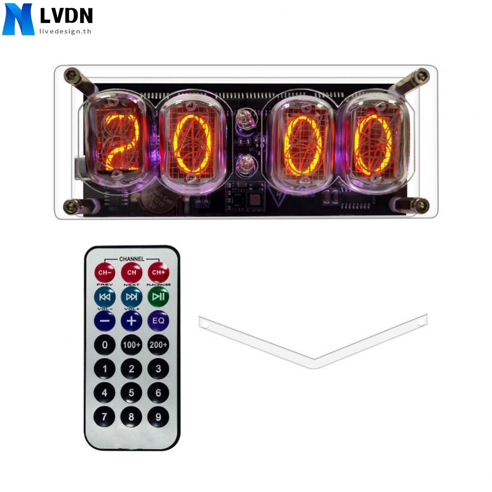 Colorful Nixie Clock IN12 Remote Control Digital Tube Time Date Display ...