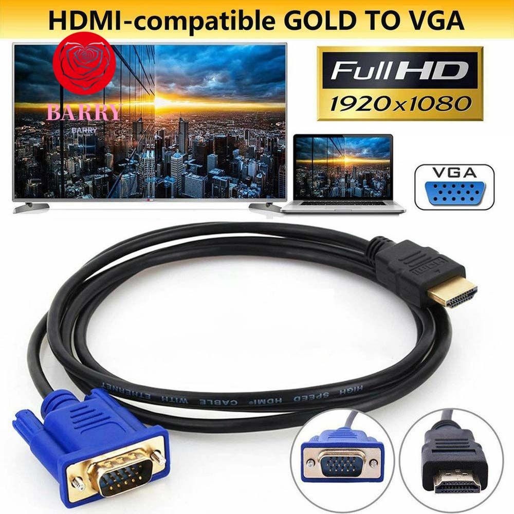 BARRY อะแดปเตอร์ HDMI เป็น VGA HDMI HD อะแดปเตอร์ที่รองรับ HDMI VGA Converter สายสัญญาณเสียงฮับ ...