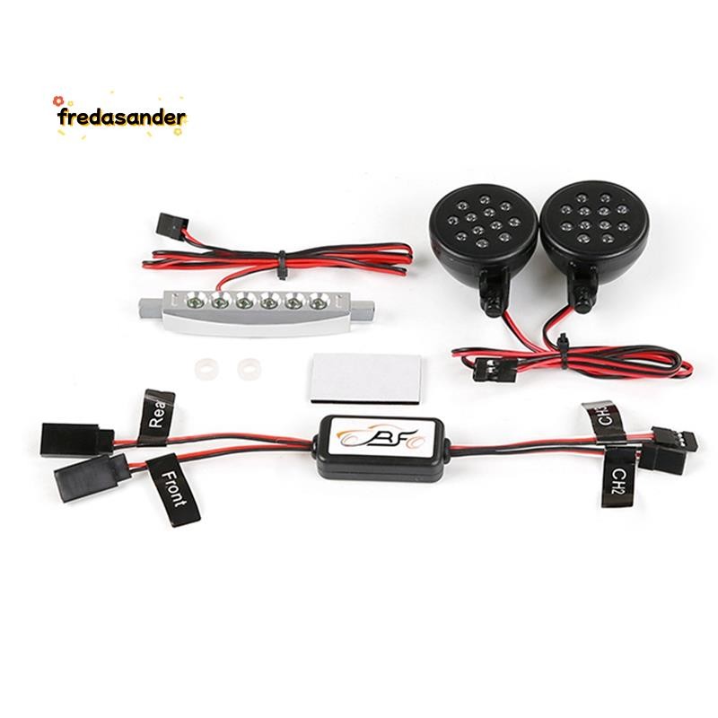 โคมไฟด้านหน้าและด้านหลังพร้อมคอนโทรลเลอร์สําหรับ Rovan Km Baja 5B 1/5 ...