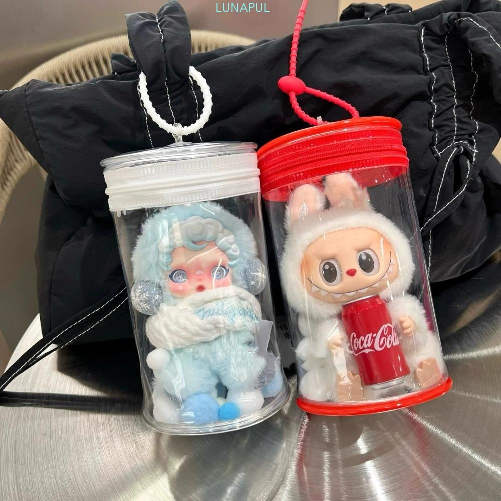 LUNAPUL Labubu Clear Outdoor Doll Bag, Hairballs Pop Mart Labubu Labubu ...