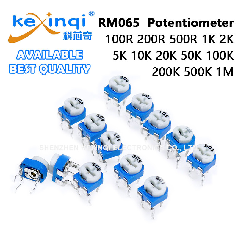 (20 ชิ้น) RM065 Trimmer Potentiometer ปรับตัวต้านทาน 100R 200R 500R 1K ...