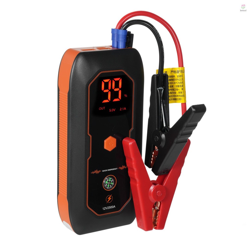 Dn18 รถยนต์ฉุกเฉินเริ่มต้นแหล่งจ่ายไฟรถ Jump Starter,600A Peak Current ...
