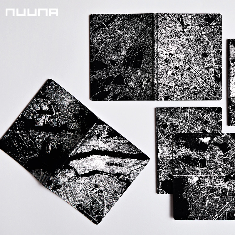 เยอรมันนําเข้า nuuna City Satellite แฟชั่น Art Notebook Creative Soft ...