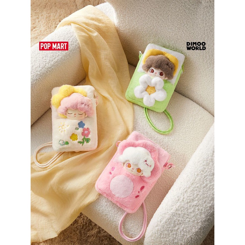 Popmart Bubble Mart dimoo dimoo ฝันนอกเตียงโทรศัพท์มือถือกระเป๋ากล่องตา ...