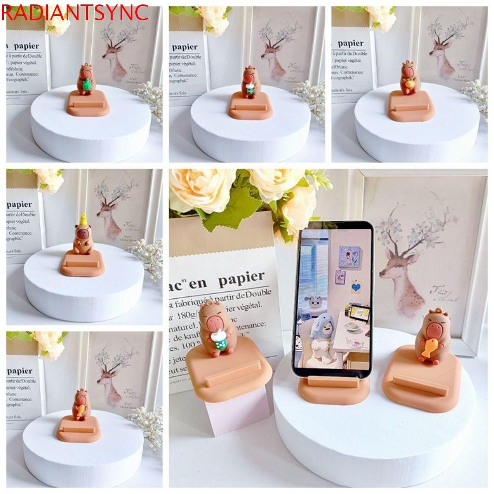 Radiantsync Capybara Phone Holder, Capybara Animal Dolphin Phone Stand ...