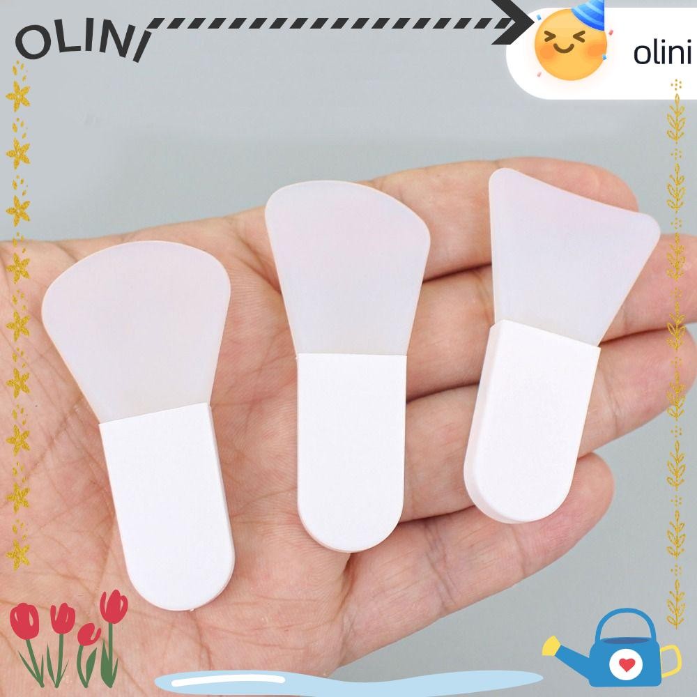 Olini แปรงหน้า 3 ชิ้น, แบบพกพา Face & Eye Cream Mud Applicator Scraper ...