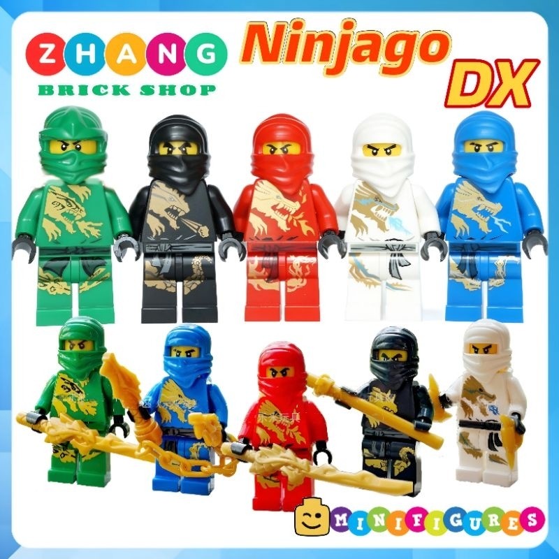Ninjago DX Kai Cole Jay Zane Lloyd Minifigures Jinrun DX | Shopee Thailand