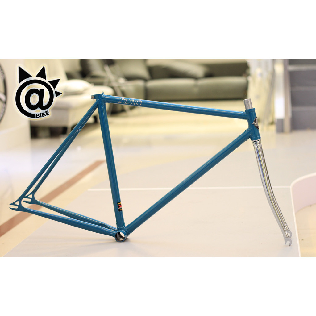 จักรยาน FIXED GEAR ZENO LUG โครงเรโทร ท่อ Reynolds 520 สีเขียวทะเลสาบ ...