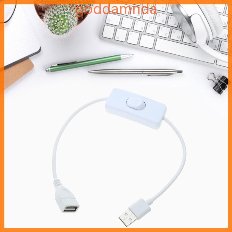 Godd พร้อมสวิตช์เปิดสาย USB Extension Toggle Adapter สําหรับโคมไฟ USB ...