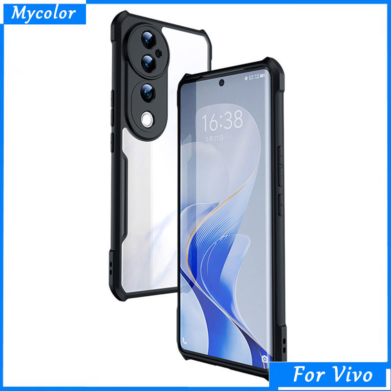 อะคริลิคใสเกราะกล้องเลนส์ป้องกันเคสโทรศัพท์สําหรับvivo V50 V40 Lite V30 V30E V29 V29E V27 V27E ...
