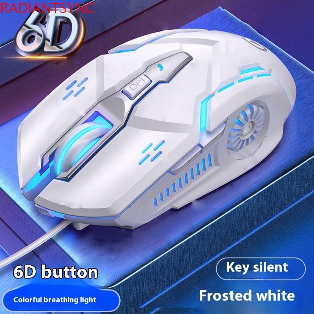 เมาส์แบบมีสาย RADIANTSYNC, เมาส์ USB ตามหลักสรีรศาสตร์แสงสีสันสดใส, แล็ปท็อปคอมพิวเตอร์พีซีเรือง ...