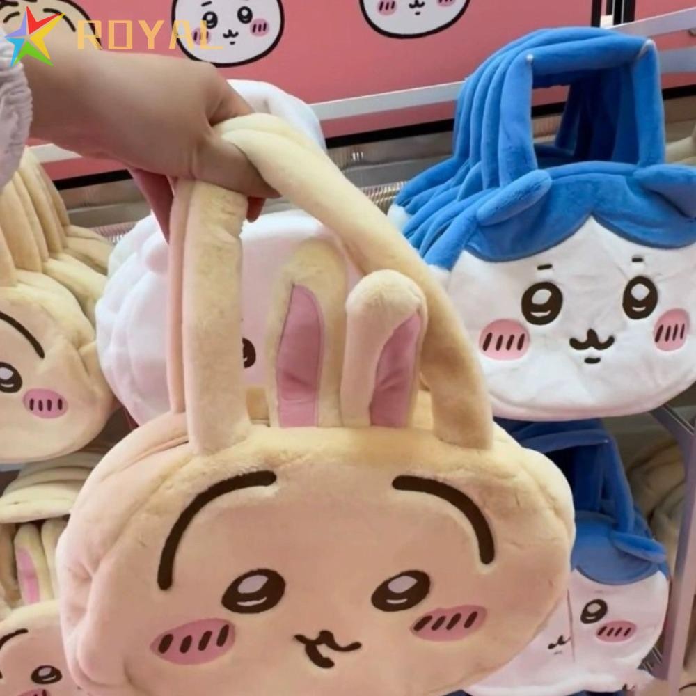 ROYAL Chikawa Plush Bag, การ์ตูน Momonga Usagi กระเป๋าสะพาย, Kawaii ...