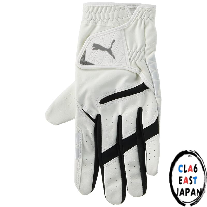 Puma Men's Golf Glove (Left Hand) - Barrier Grip in Bright White with ...