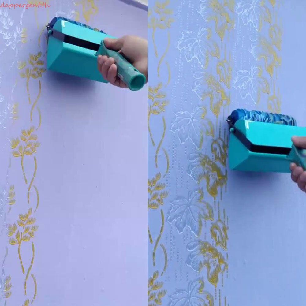 DAPPERGENT สีเครื่องมือ Creative 5 นิ้ว DIY ดอกไม้รูปแบบลูกกลิ้งทางเลือกสีประหยัดแรงงาน | Shopee ...
