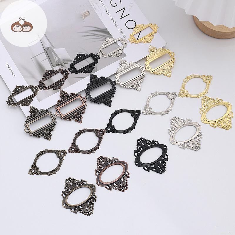 BEF 5 ชิ้น Retro เฟอร์นิเจอร์ตู้ลิ้นชักกล่องเหล็กหล่อป้ายโลหะดึงมือจับ ...