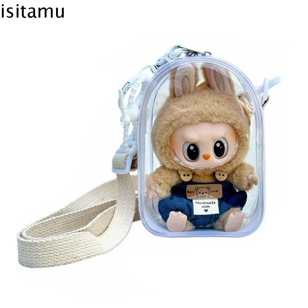 Isitaft Labubu V2 Doll Storage Bag, Crossbody พร้อมพวงกุญแจ Crybaby ...