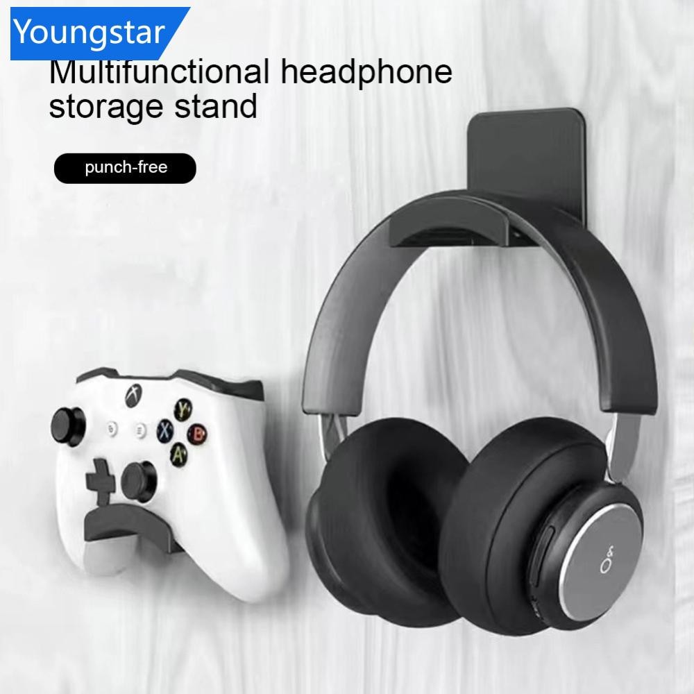Ys Universal ขาตั้งหูฟังพลาสติกแขวนผนังใต้โต๊ะชุดหูฟัง Rack Holder ...
