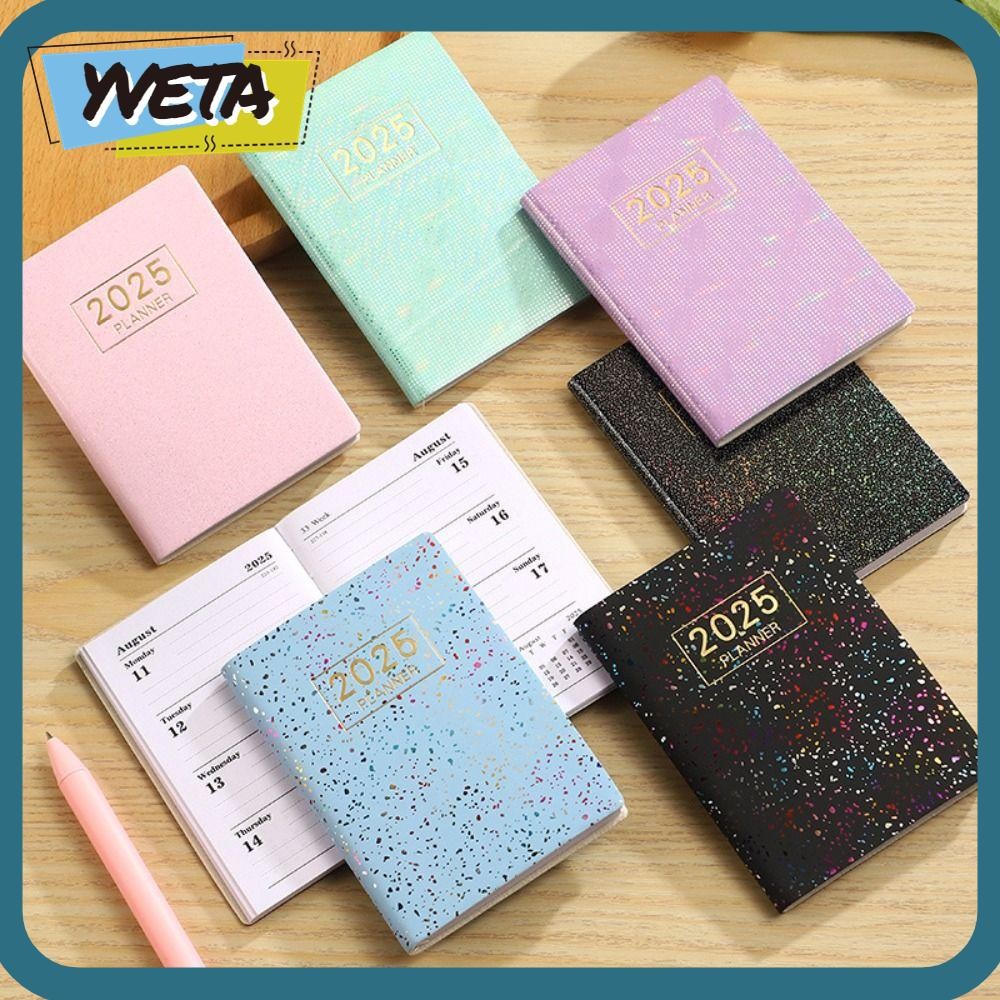 Yveta 2025 Agenda Book, A7 Mini 2025 Planner Notebook, คุณภาพสูง To Do List ภาษาอังกฤษพร้อม ...