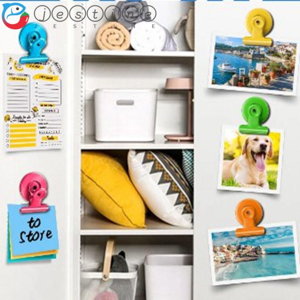 Jestine 5 ชิ้น/เซ็ตตู้เย็นแม่เหล็กคลิป, Sticky Scratch ฟรีไวท์บอร์ด ...