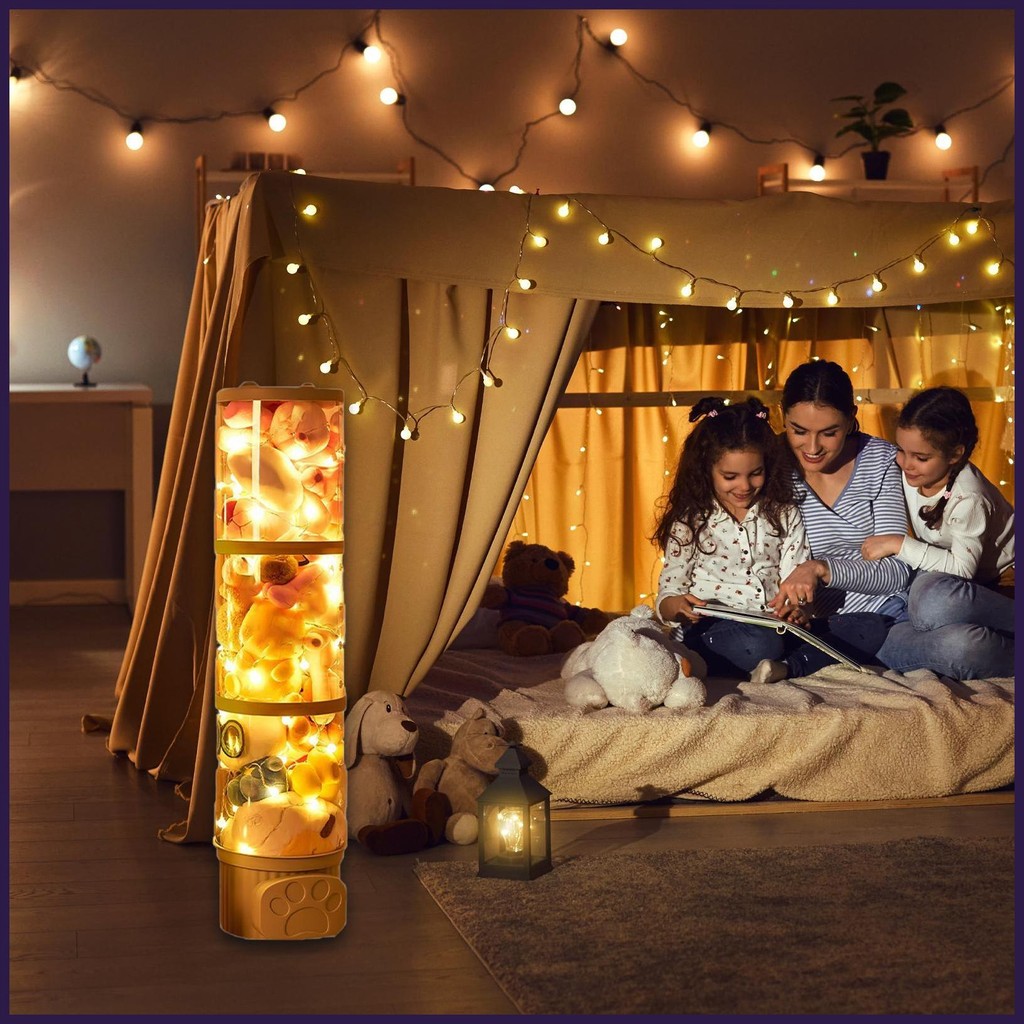 ตุ๊กตาของเล่นหลอด Stackable Light Up ของเล่นหลอดหนาของเล่น Organizer ...