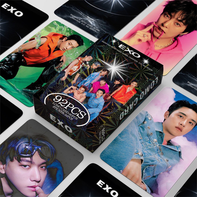 มาใหม่ 92 exo Photocards ใหม่นักพิเศษโฮมเมด Photocards Edge Baekhyun Do ...