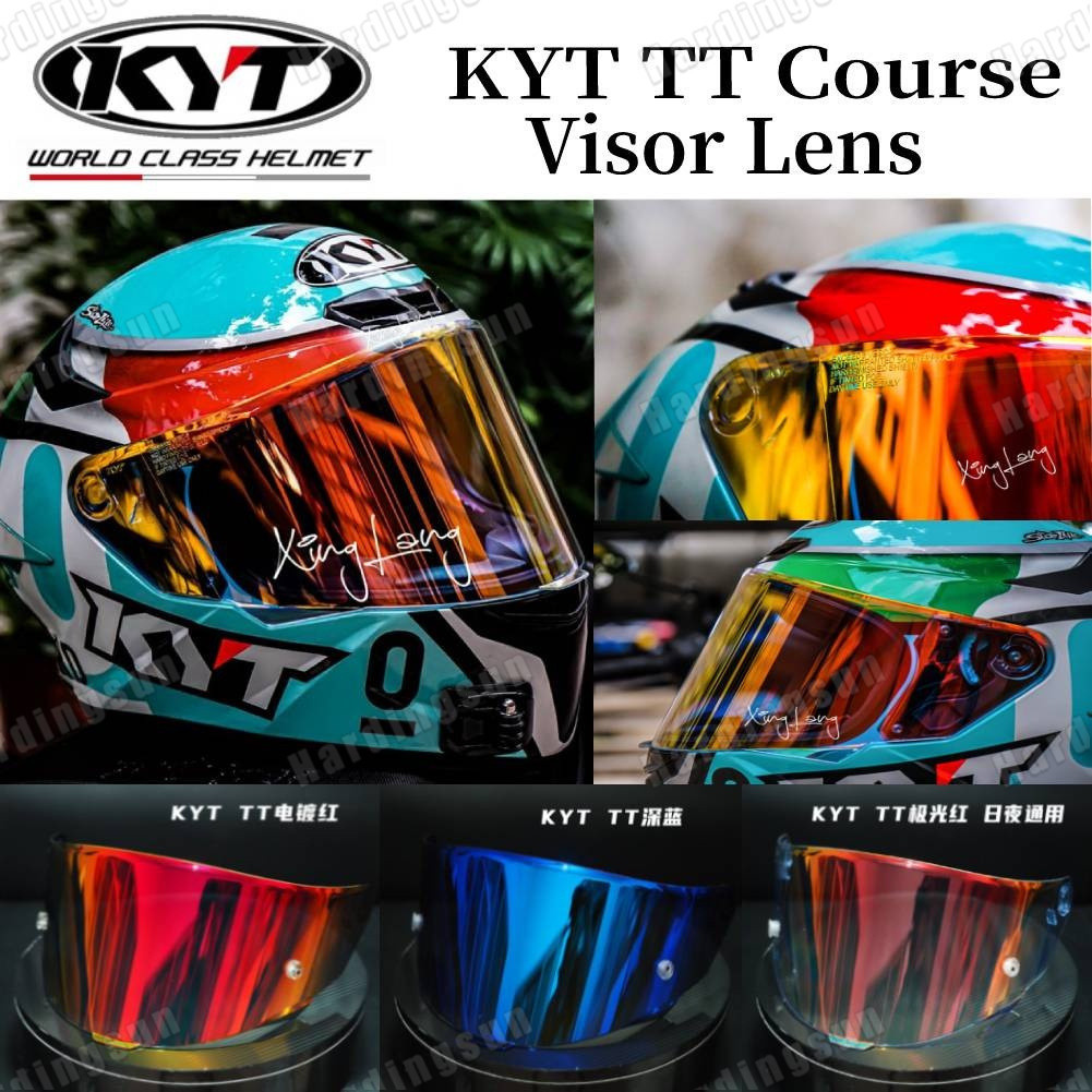 [ReadyStock]KYT Tt Course Visor Lens FIt สําหรับหมวกกันน็อค KYT TT TT ...