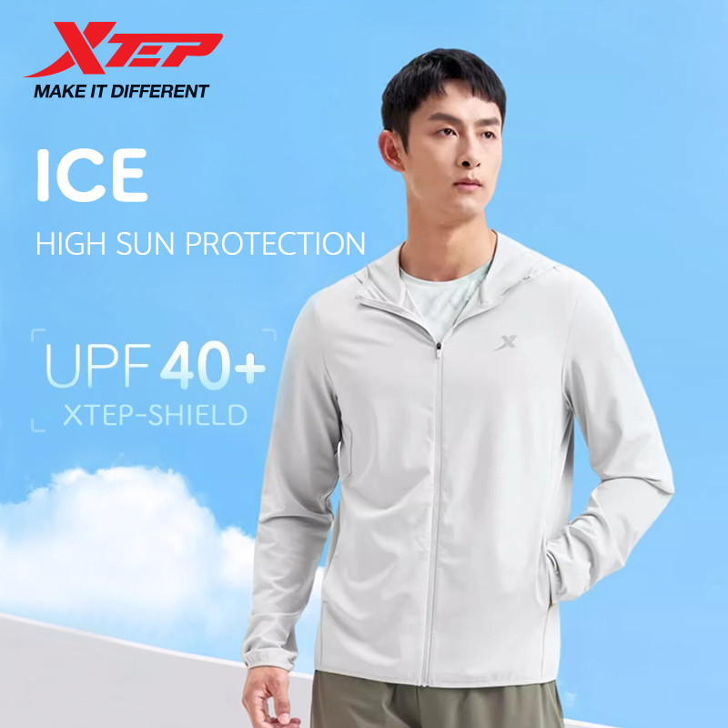 Xtep 2025 ฤดูร้อนสไตล์ใหม่กีฬากลางแจ้งครีมกันแดดเสื้อผ้าผู้ชาย | Shopee Thailand