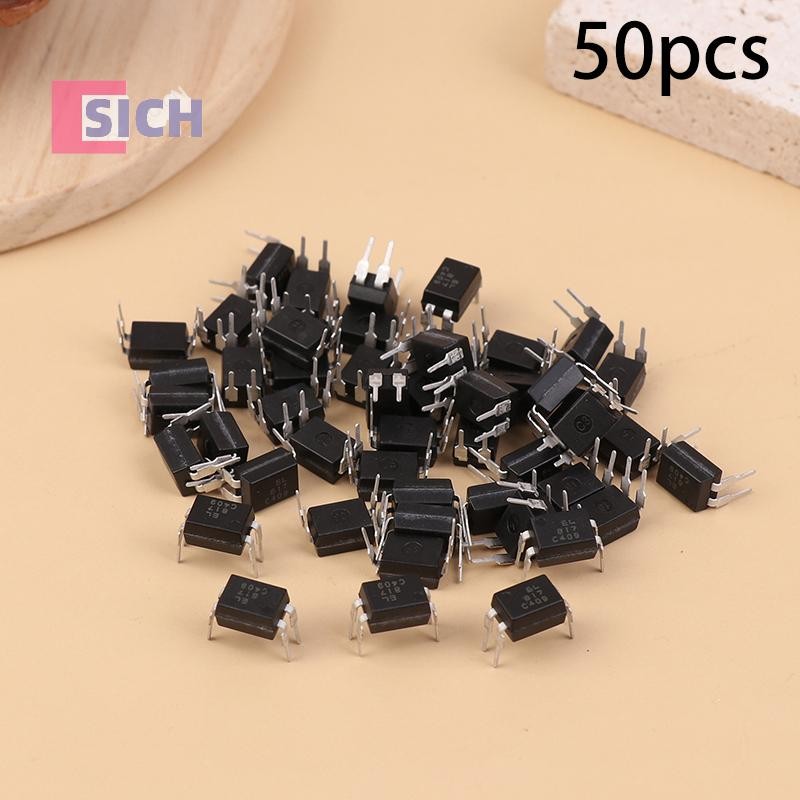[Sich] 50 ชิ้นใหม่ EL817C PC817 PC817C FL817C FL817 EL817 DIP-4 ปลั๊กตรง Optocoupler เครื่องมือ ...
