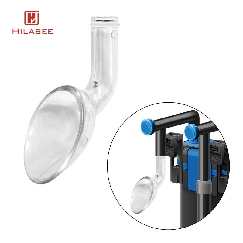 [hilabee] Aquarium Lily Pipe Outlets Clear Lily Pipe Outflow Connector ...