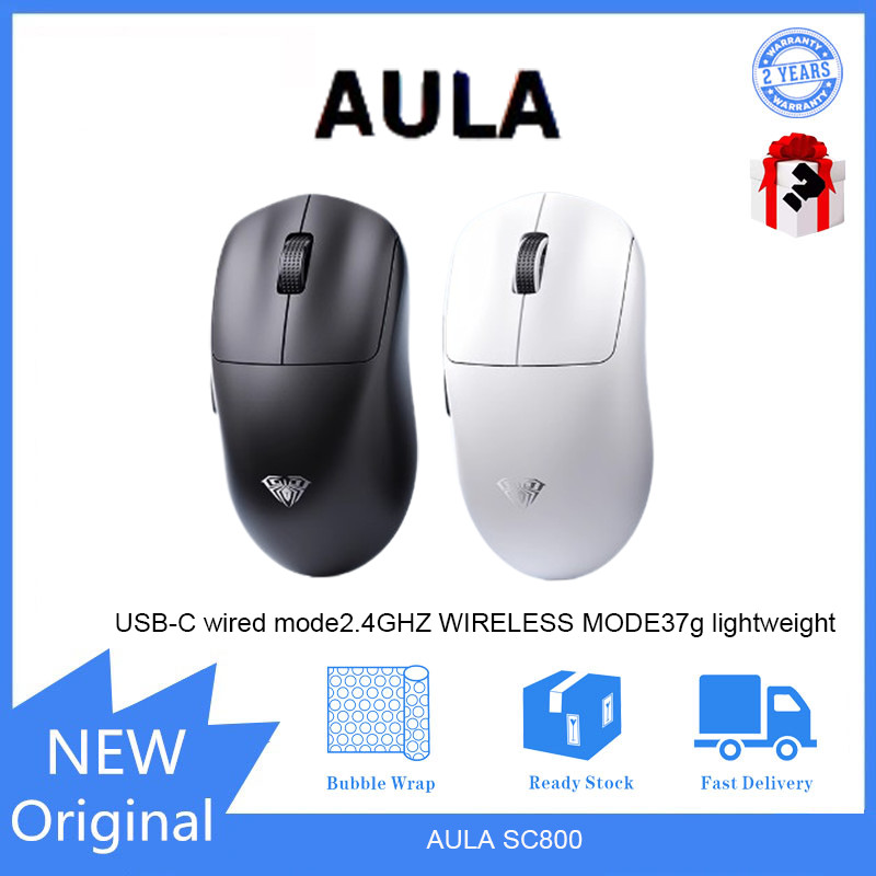 AULA SC800 Dual-mode gaming mouse, wireless 2.4G wired gaming computer ...