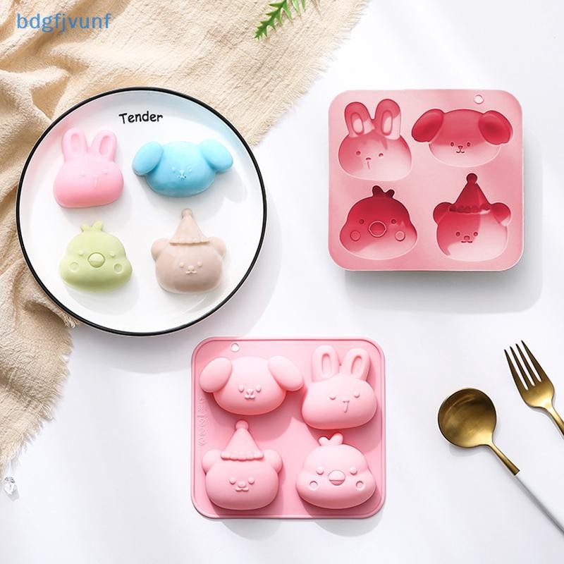 Bdgf โดนัทซิลิโคนเค้กสัตว์รูปร่างแม่พิมพ์เบเกอรี่เยลลี่พุดดิ้งช็อกโกแลต ...